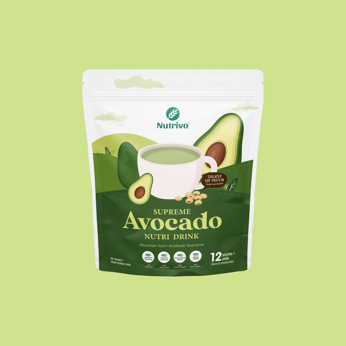 Supreme Avocado Nutri Drink 30g x 12 Sticks – Nutrivo Malaysia